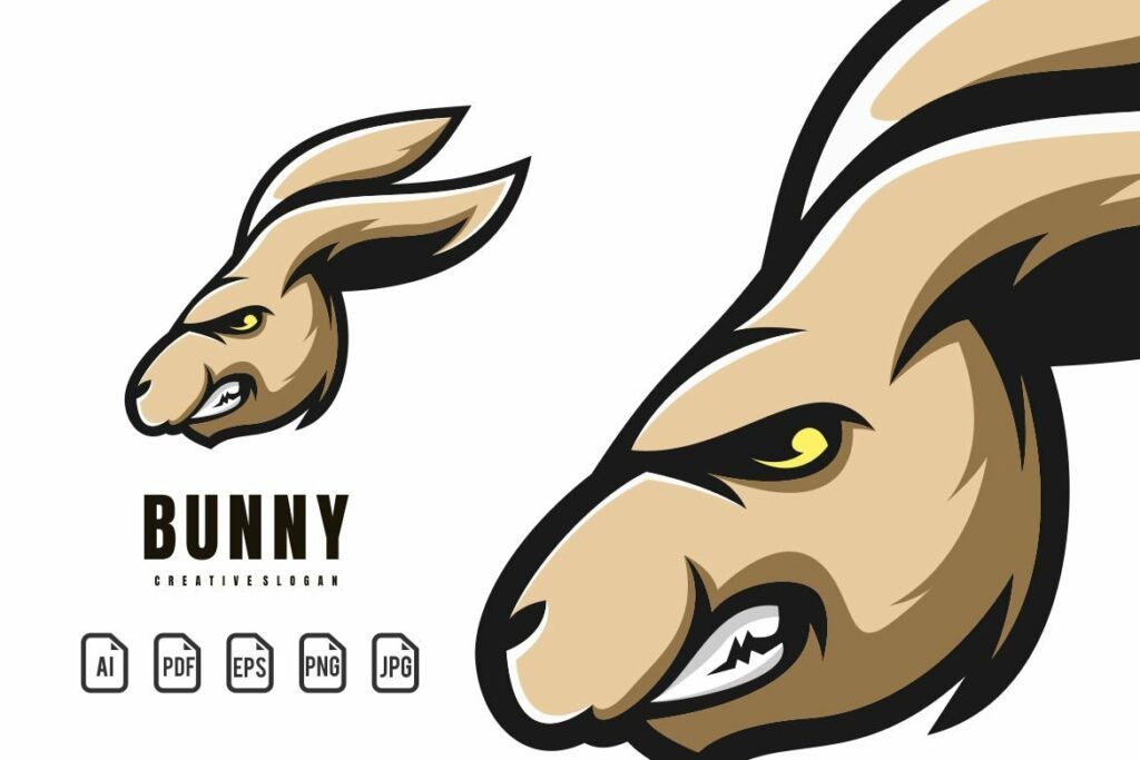 Bunny Mascot Logo – MasterBundles