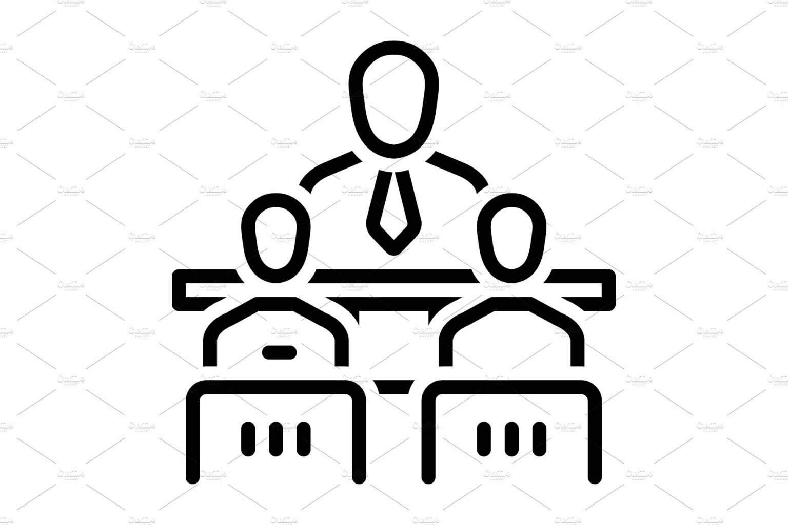 Principal school black icon – MasterBundles