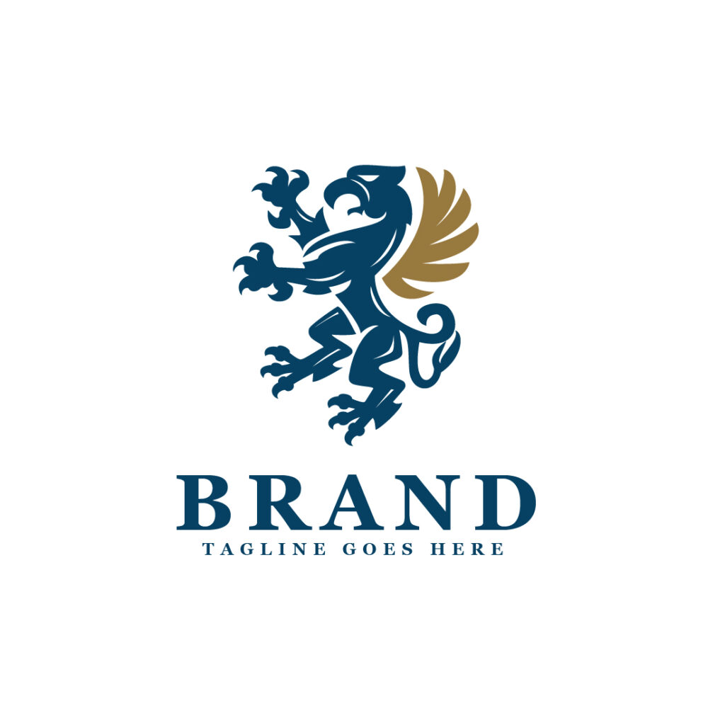 Griffin Heraldic Logos - MasterBundles