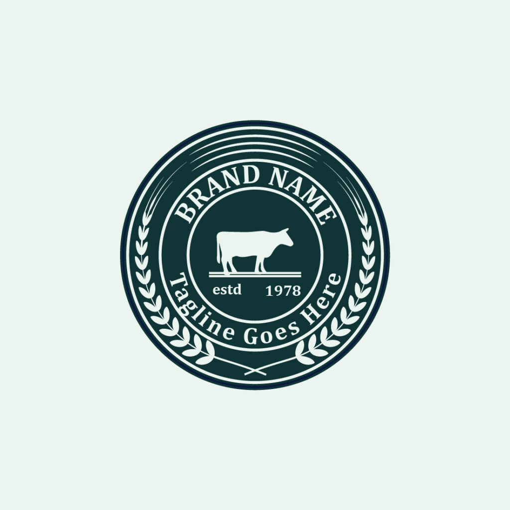 Badges Cow Logos - MasterBundles