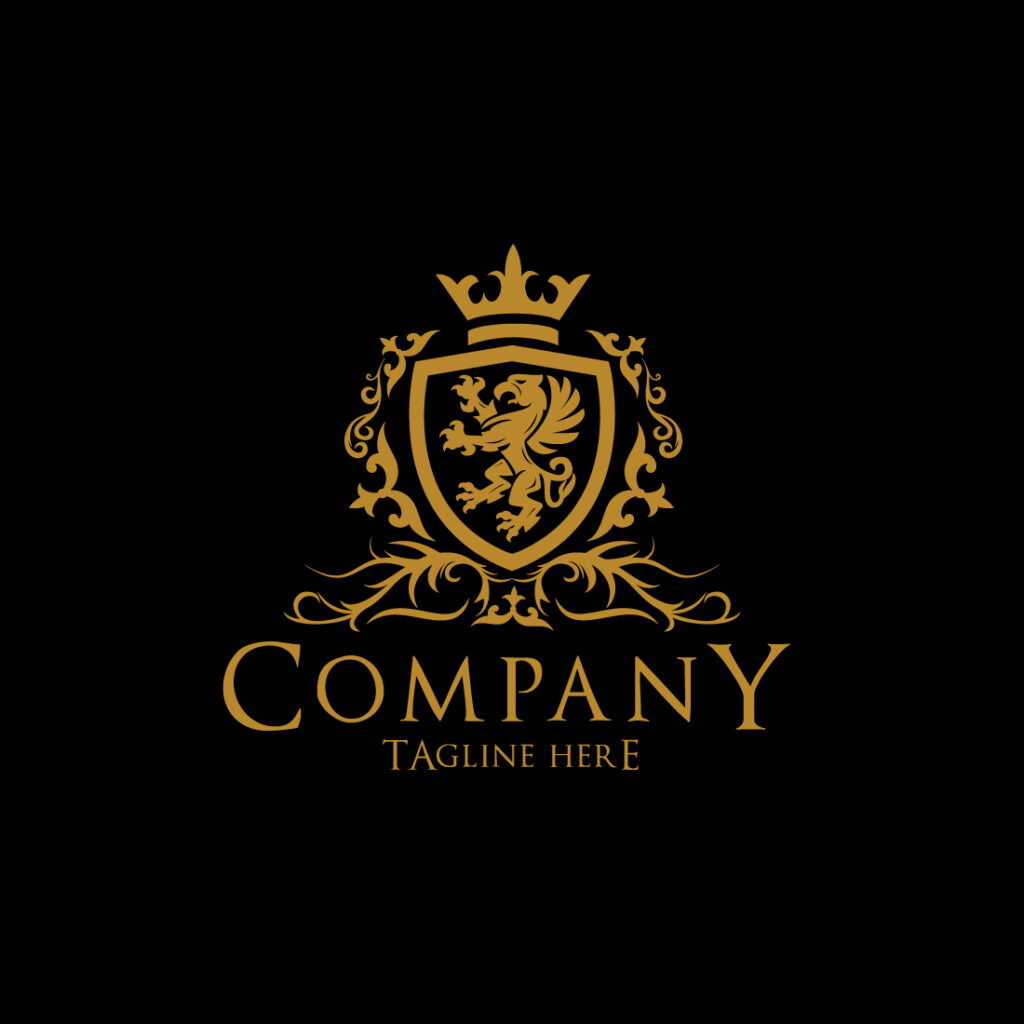 Royal Griffin Heraldic Logo Design - MasterBundles