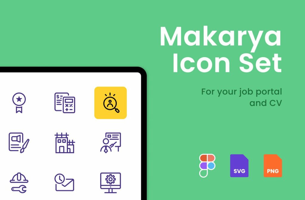 Makarya Icon Set – MasterBundles
