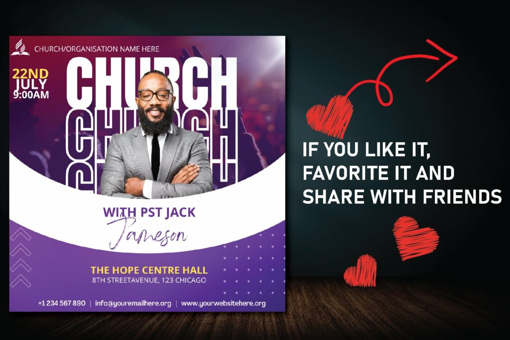 CHURCH EVENT CANVA TEMPLATE – MasterBundles