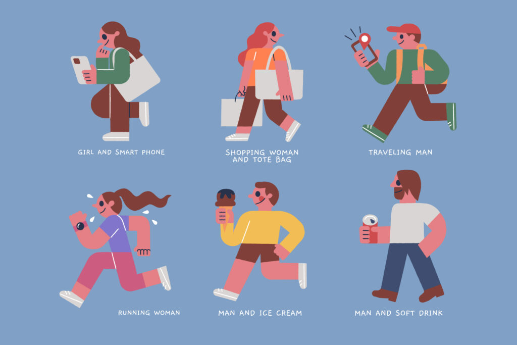 30 People Activities Design Elements - MasterBundles