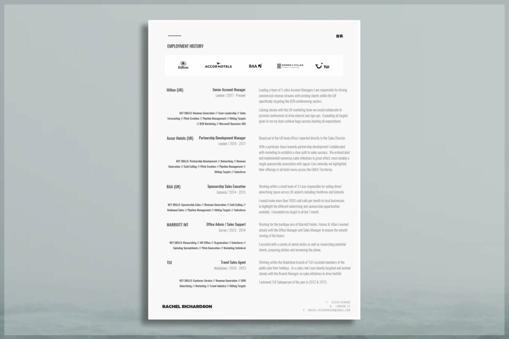 Professional CV – MasterBundles
