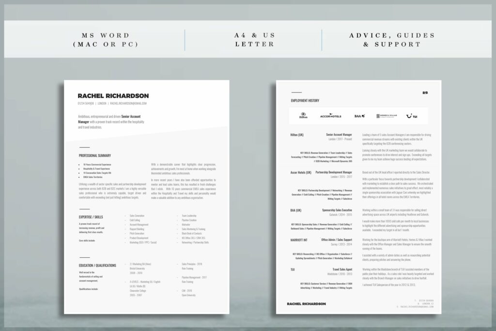 Professional CV – MasterBundles
