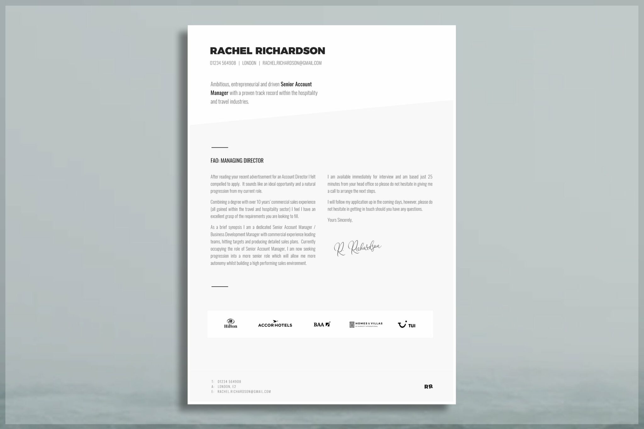 Professional CV – MasterBundles