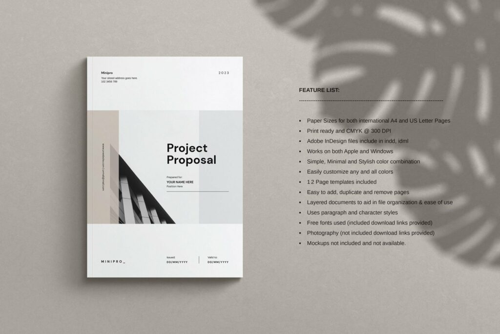 Project Proposal Template Design – MasterBundles
