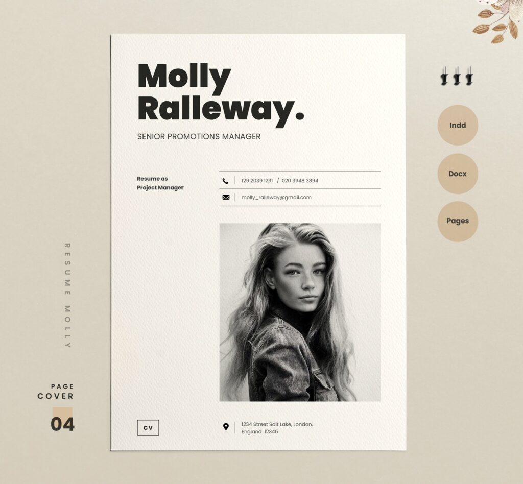 Wedding Photographer Resume Template Cv – MasterBundles