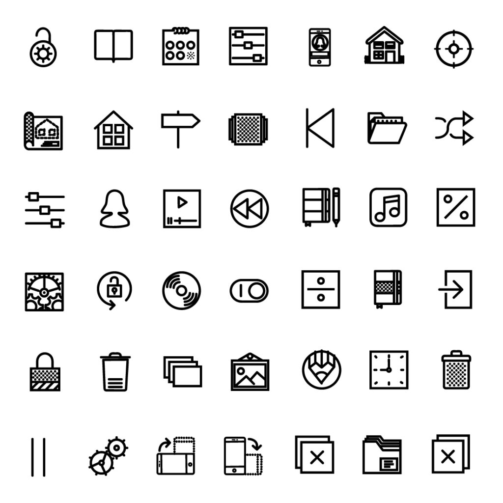 416 Essential Icons set, Outline Style Only $39 - MasterBundles