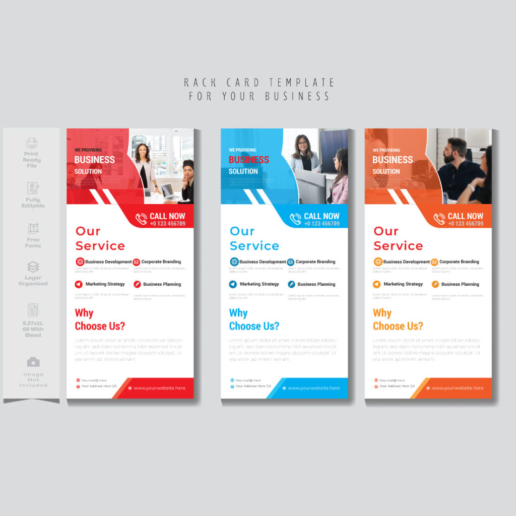 03 Rack card design dl flyer design rack card template for your ...