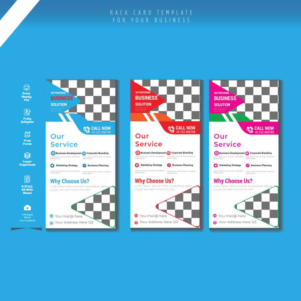 03 Rack card design dl flyer design rack card template for your ...
