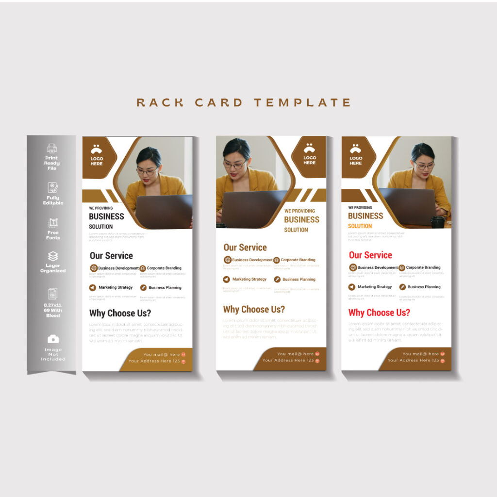 03 Rack card design dl flyer design rack card template for your ...