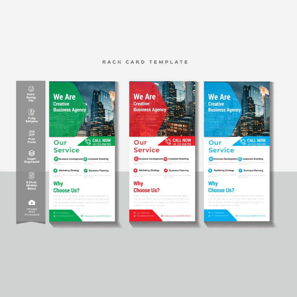 03 Rack card design | dl flyer design | rack card template for your ...