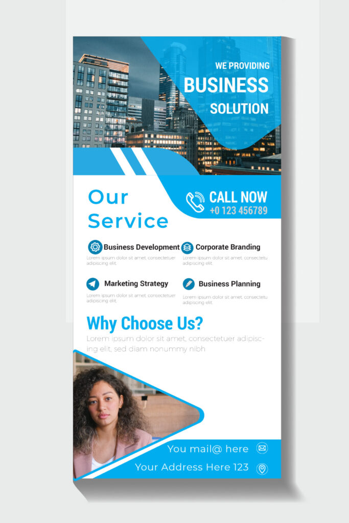 03 Rack card design dl flyer design | rack card template for your ...