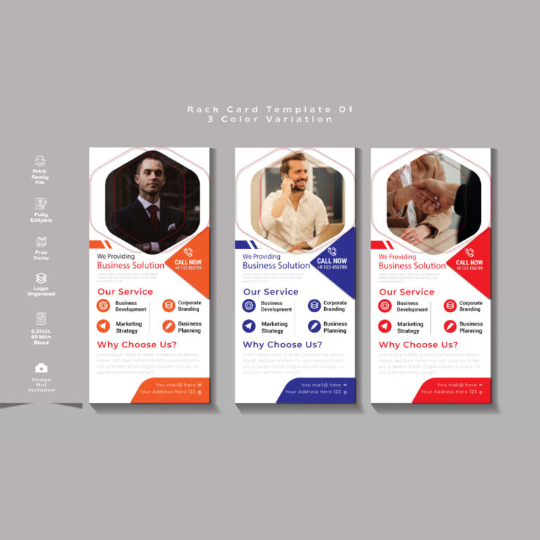 03 Rack card design dl flyer design | rack card template for your ...