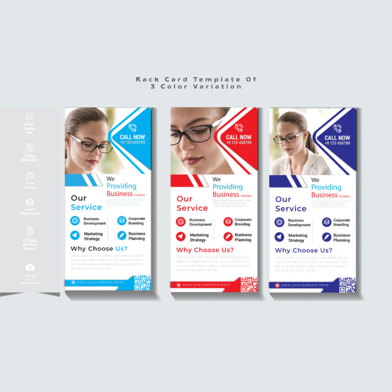 03 Rack card design dl flyer design rack card template for your business - MasterBundles