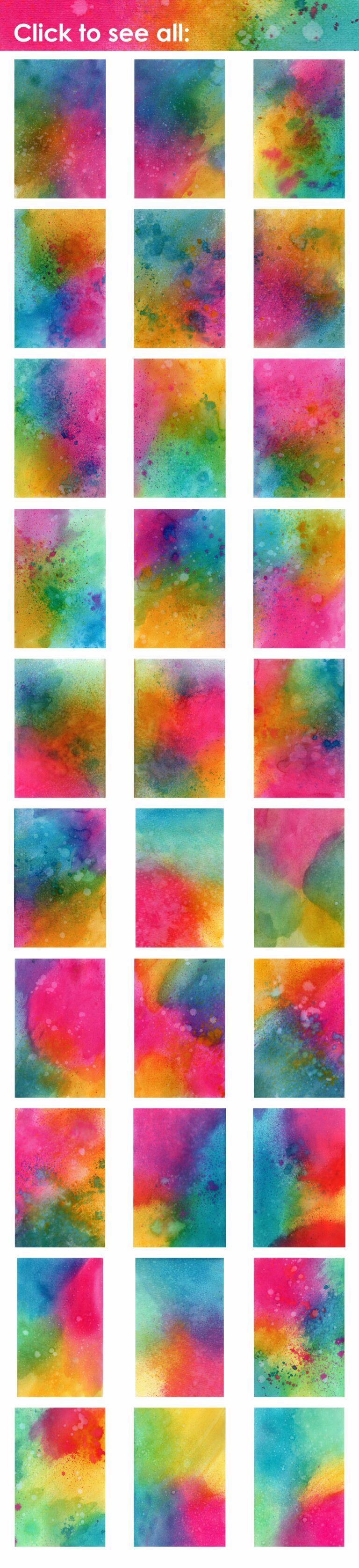 Rainbow Watercolor Splatter Textures – MasterBundles