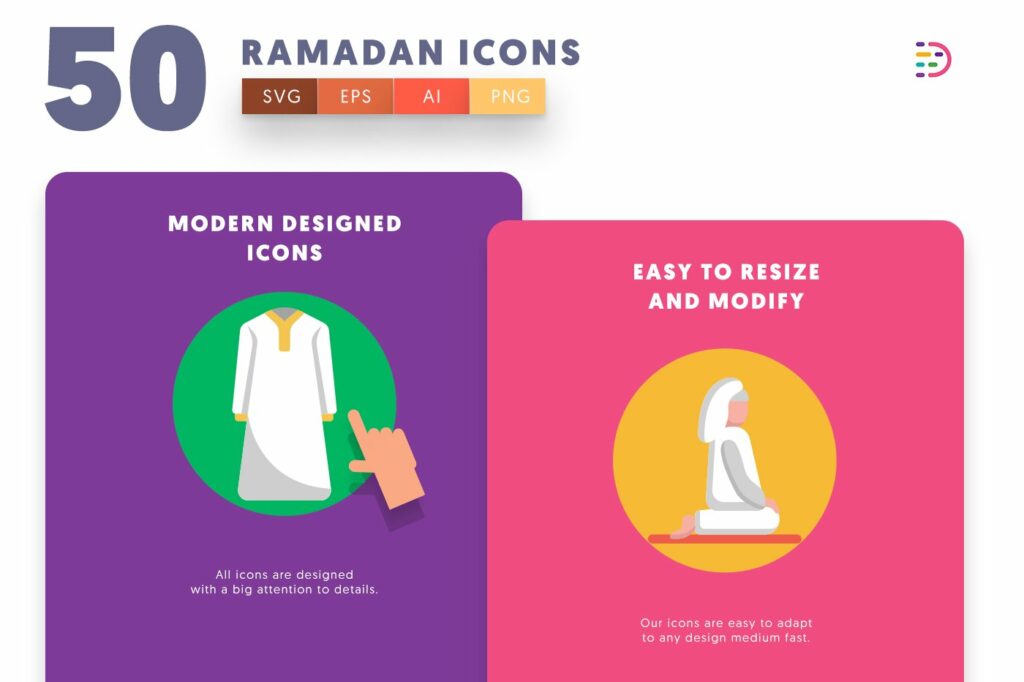50 Ramadan Icons – MasterBundles