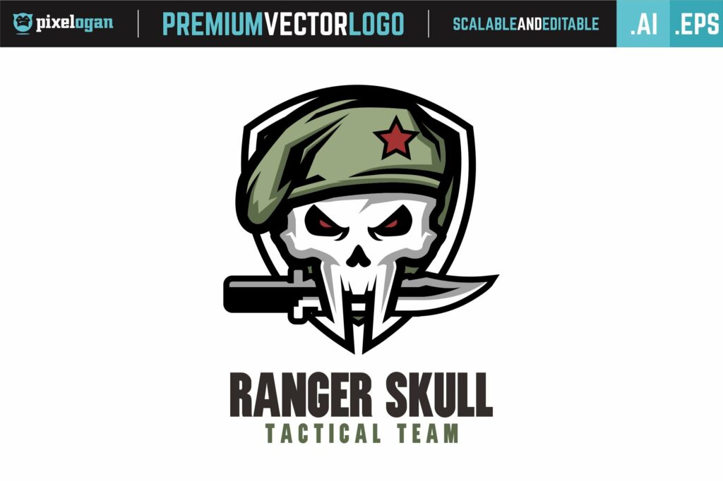 Ranger Skull Logo – MasterBundles