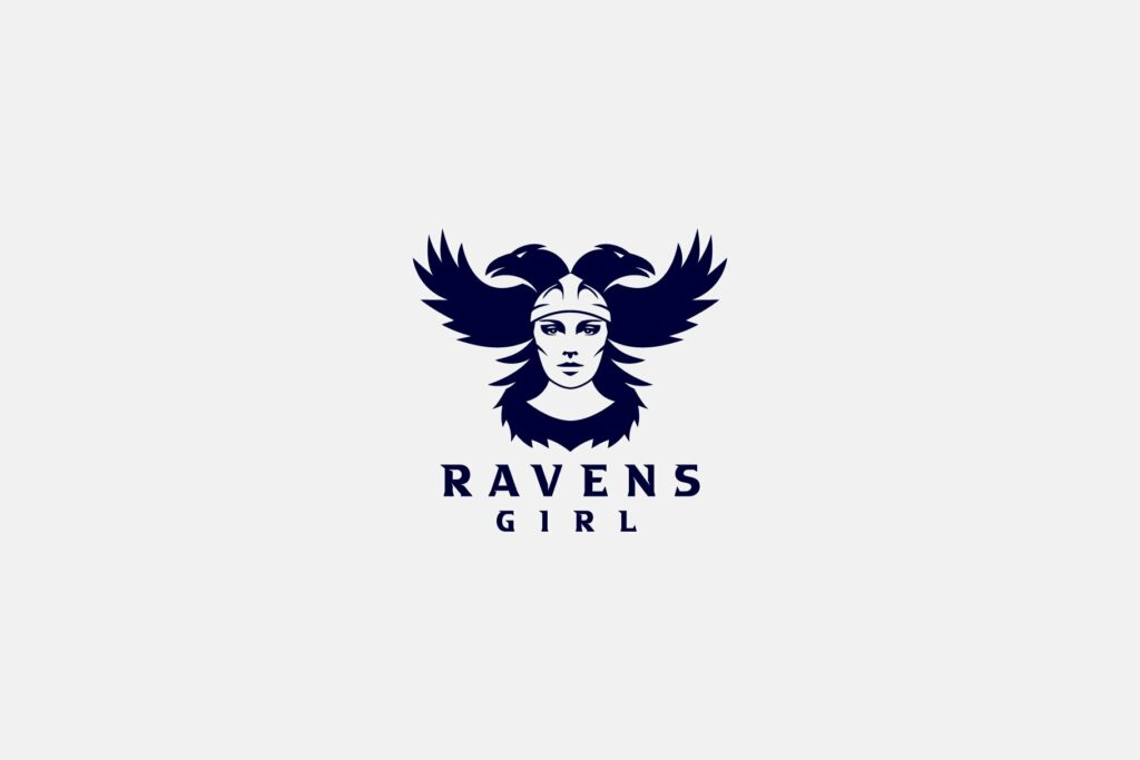 Raven Girl Logo – MasterBundles