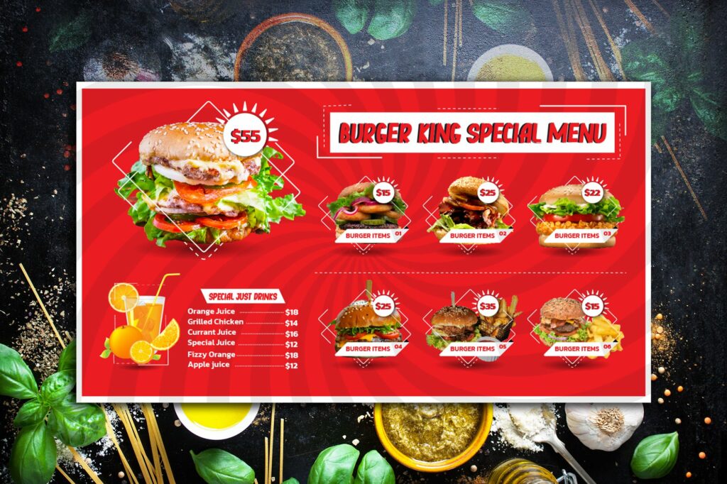 Digital Menu Board Templates – MasterBundles