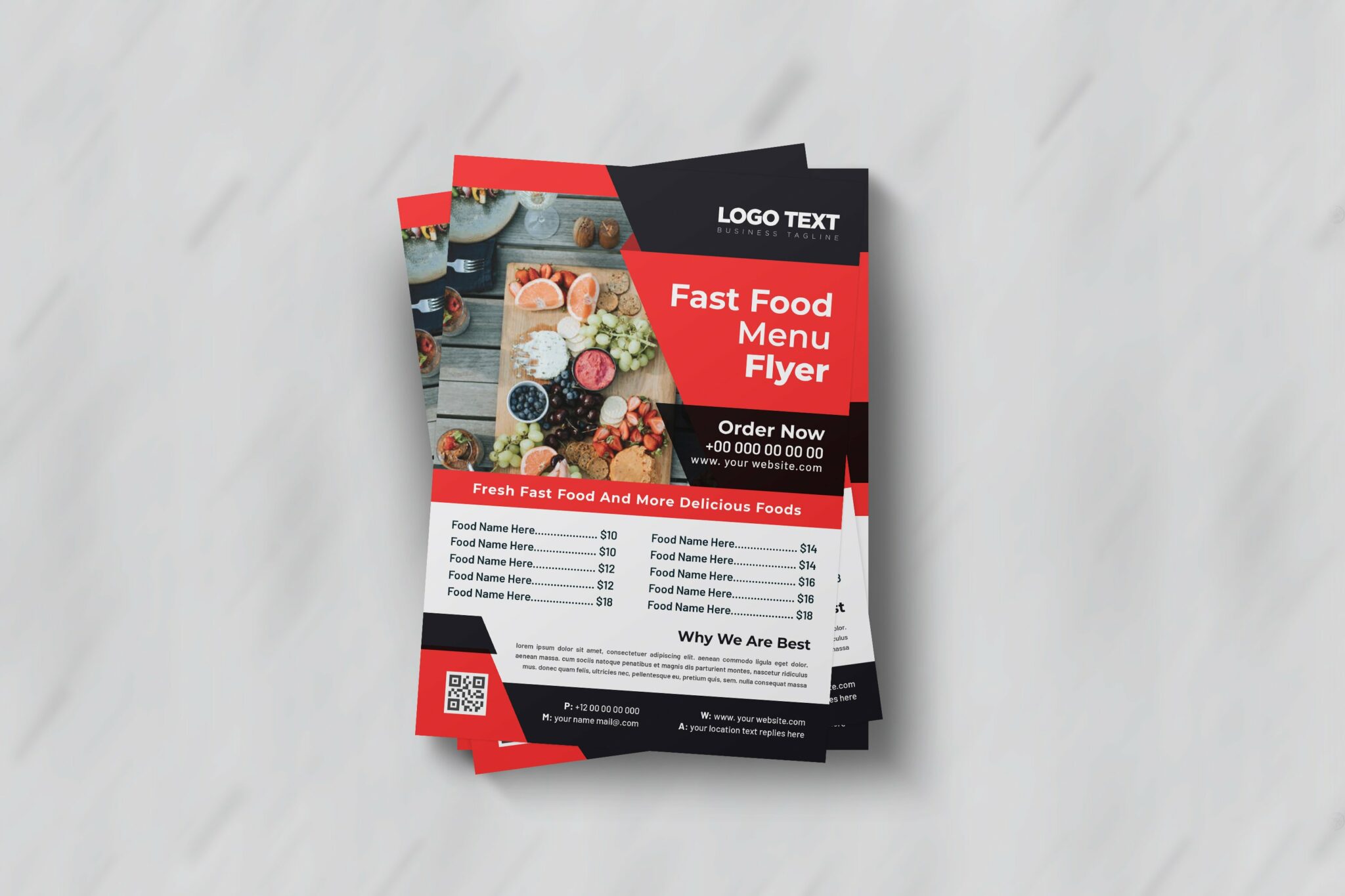 Fast Food Menu Templates – MasterBundles