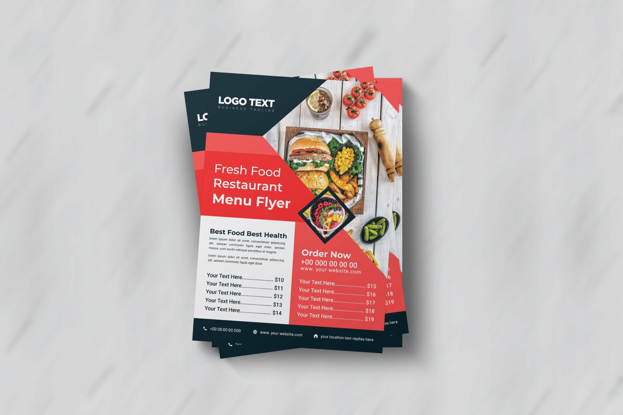 A4 Food Menu Templates – MasterBundles