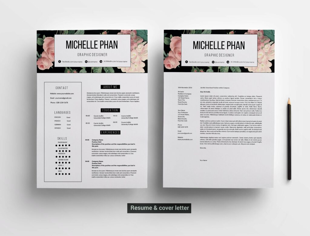 2 page resume template – MasterBundles