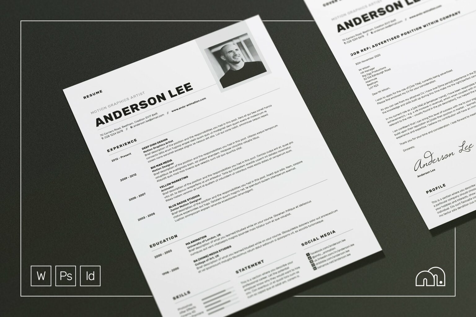 Resume/CV - Anderson – MasterBundles