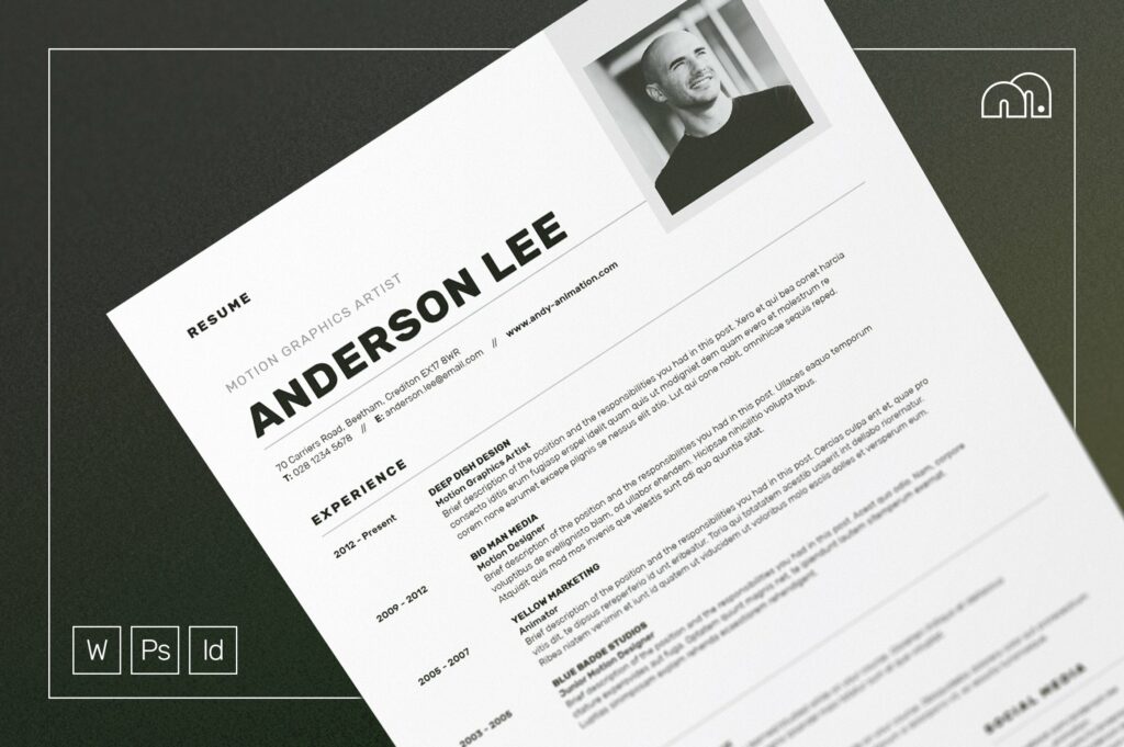 Resume/CV - Anderson – MasterBundles