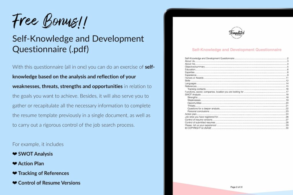Creative Resume Template - Anthony – MasterBundles