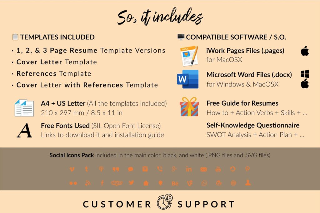 Teacher Assistant CV Bundle / Resume - Nora – MasterBundles