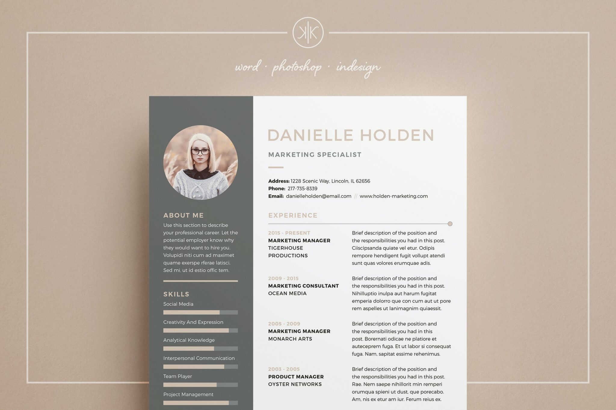 Resume/CV | Danielle – MasterBundles