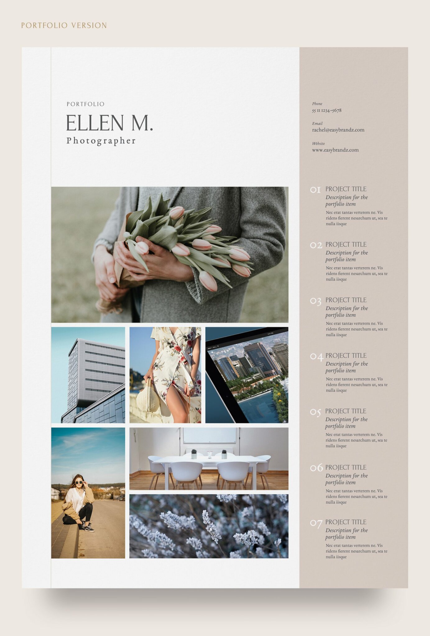 Resume & Portfolio Template – MasterBundles