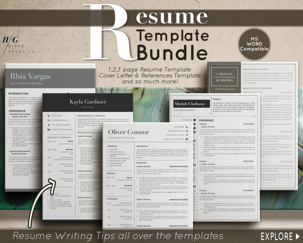 SALE! Resume Template Bundle – MasterBundles