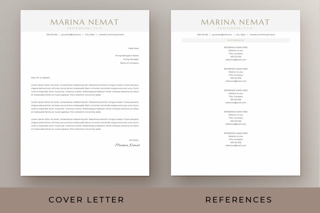 Functional Resume & Cover Letter – MasterBundles