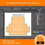 Roll end Tuck top two side rollover box, RETT Box dieline template and ...