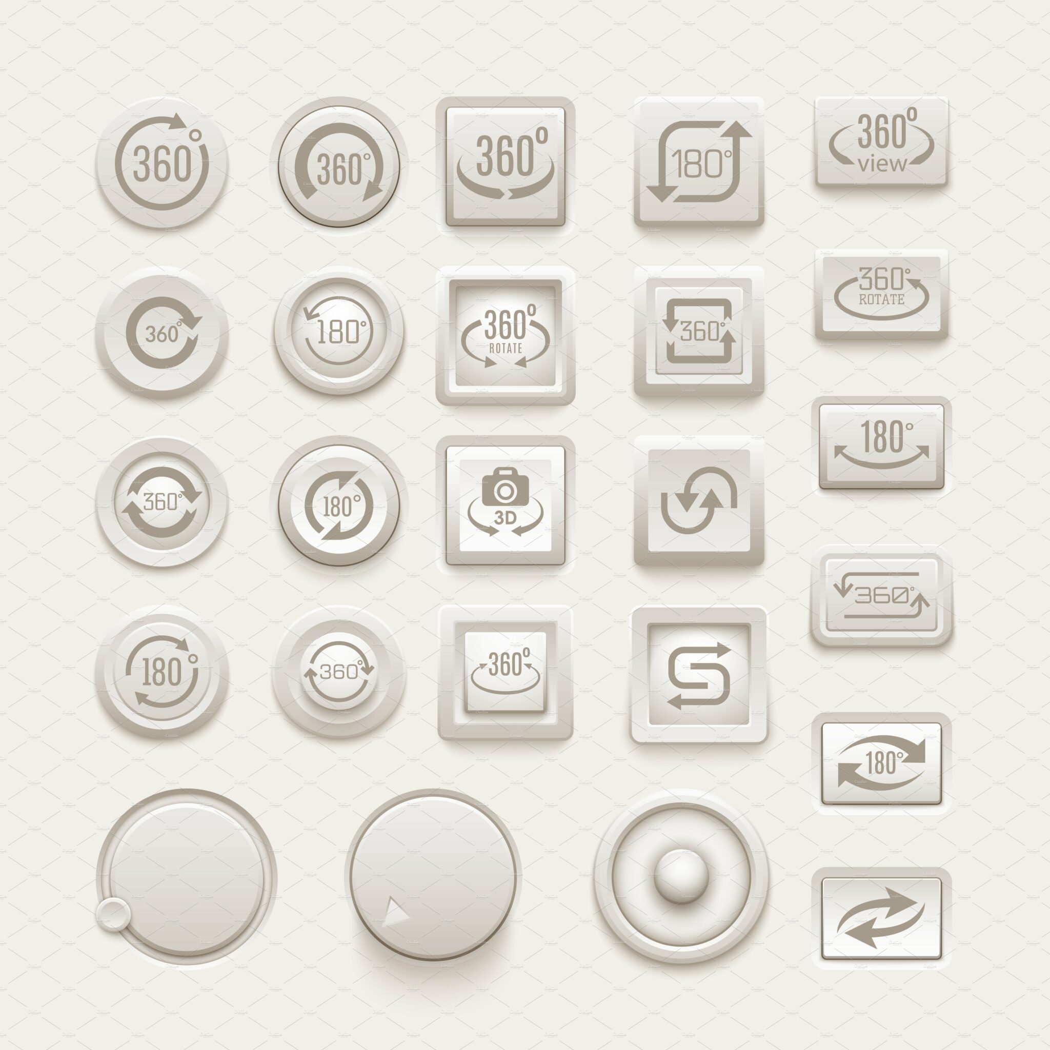 Rotate buttons vector set – MasterBundles