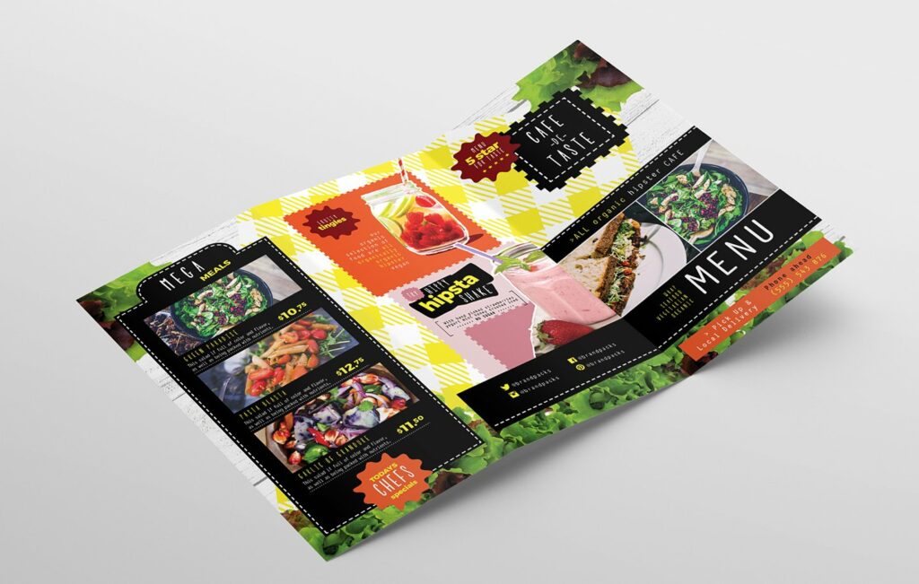 Salad Restaurant Menu Template Pack – MasterBundles