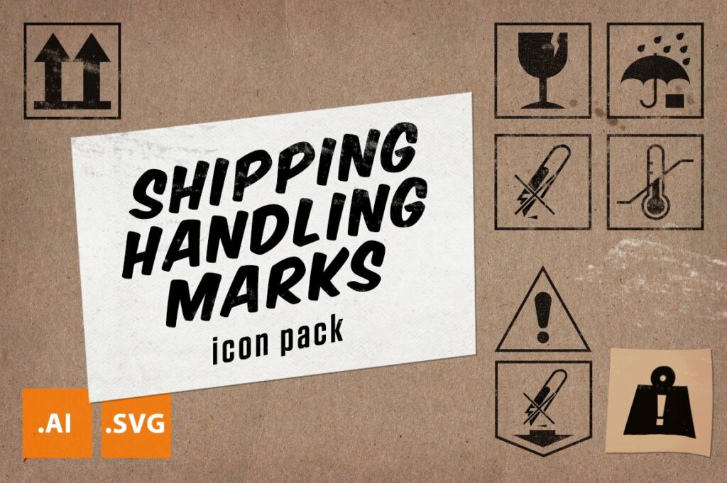 Travel Wise Shipping Labels Icon Set – MasterBundles