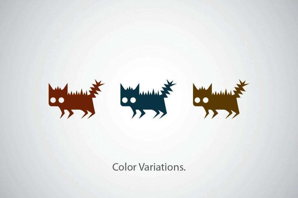 Scared Cat Logo Template – MasterBundles
