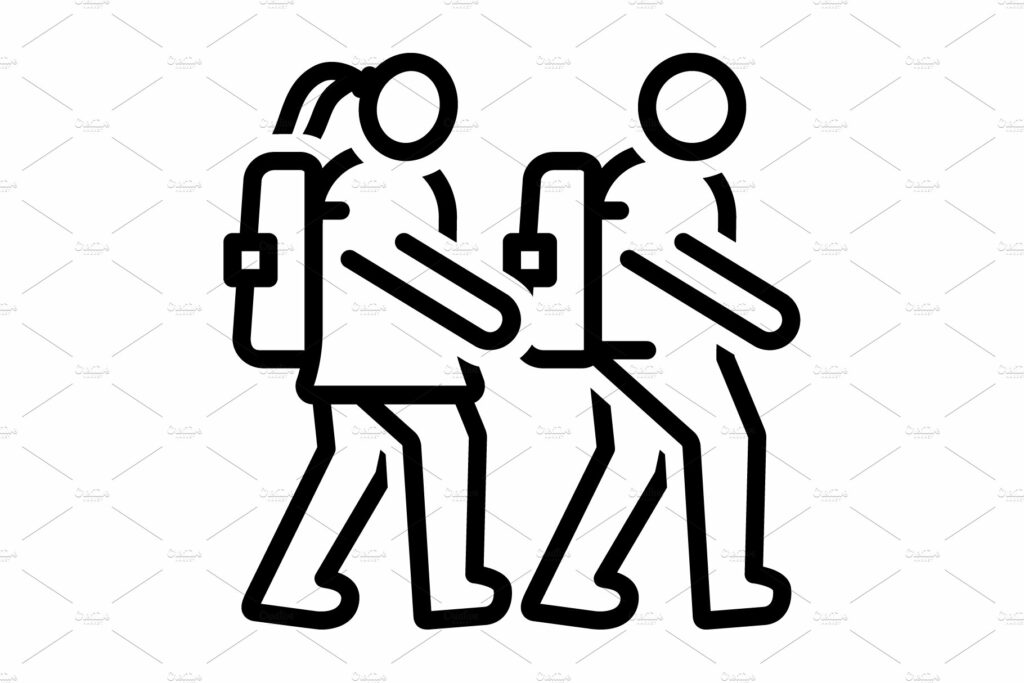 School children icon – MasterBundles