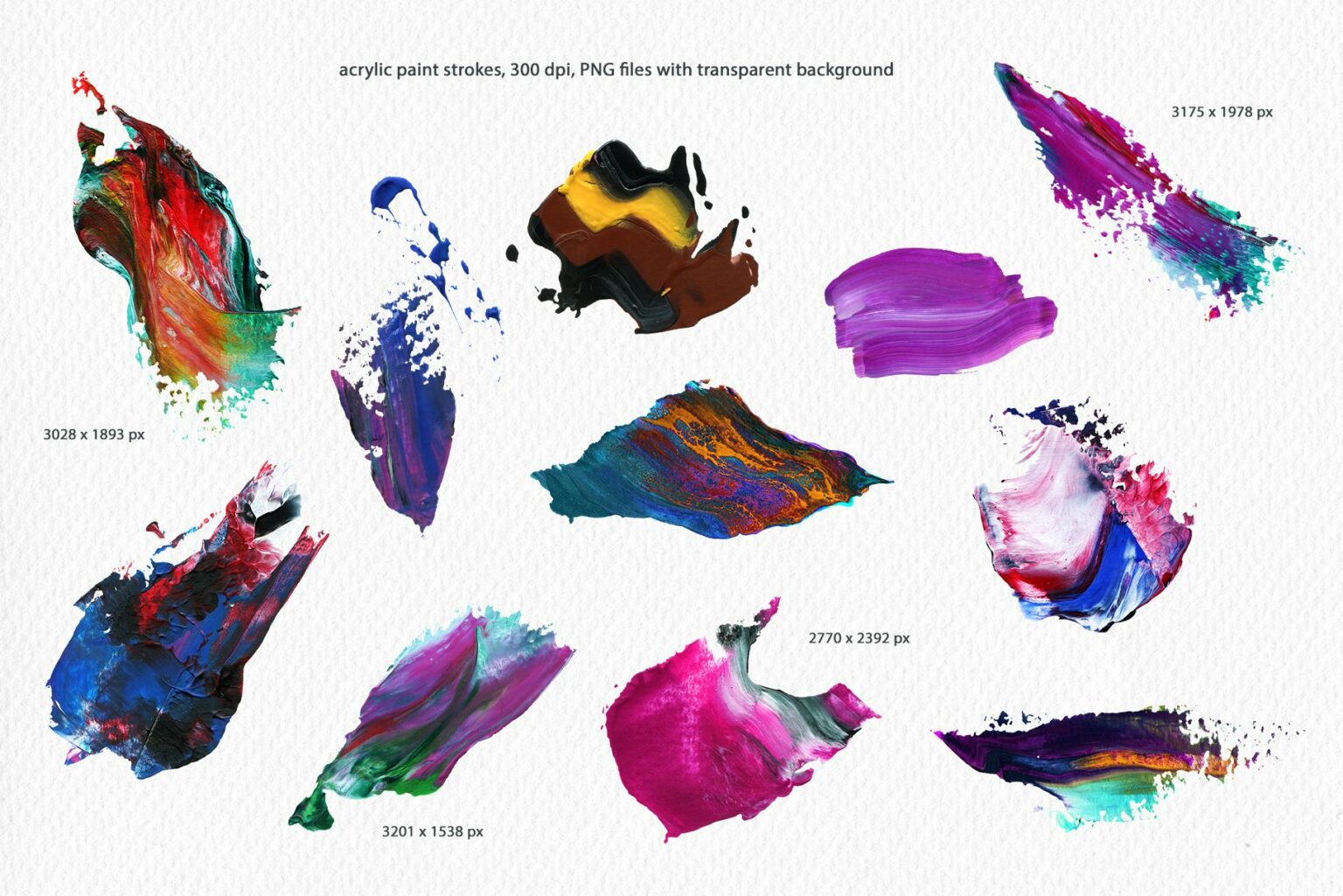Acrylic Brush Strokes Textures – MasterBundles