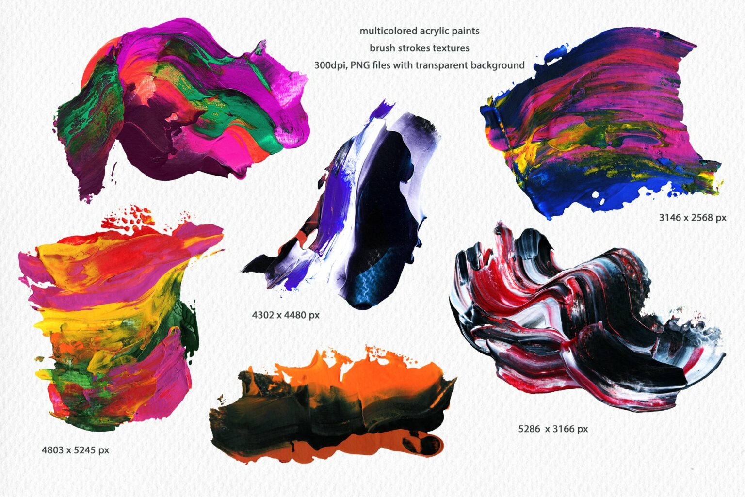 Acrylic Brush Strokes Textures – MasterBundles