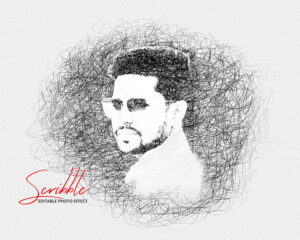 Scribble Photo Effect Art - MasterBundles