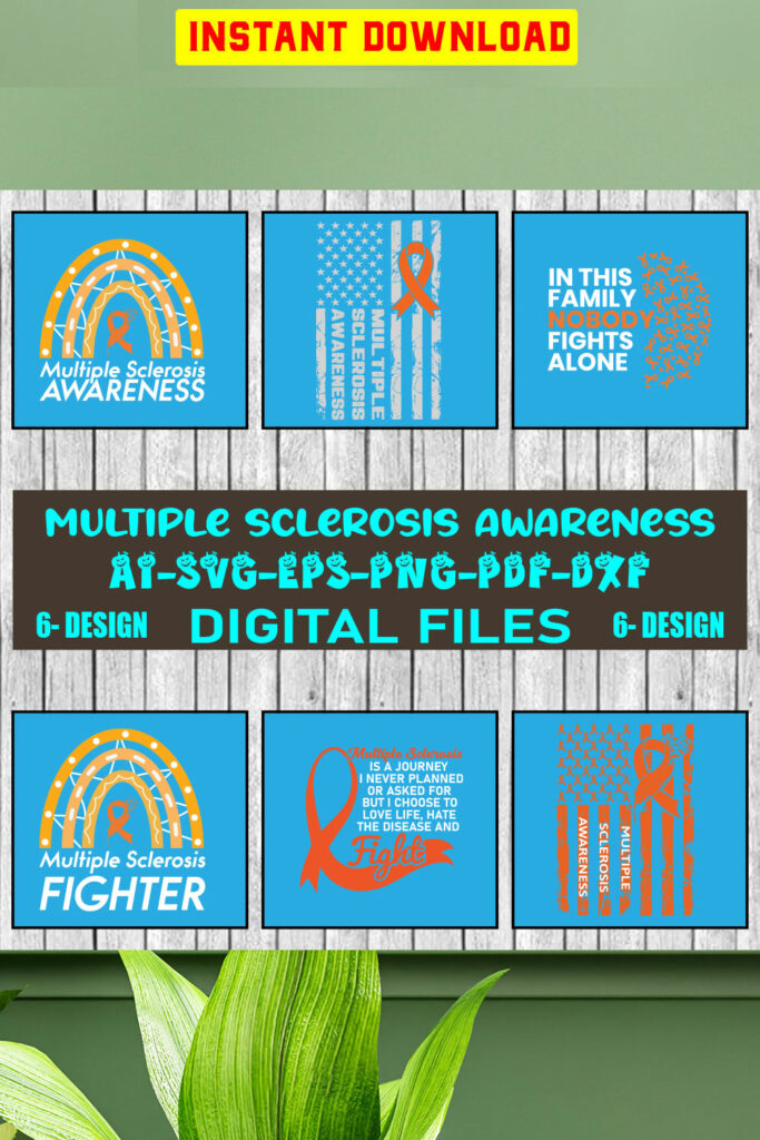 Multiple Sclerosis Awareness SVG Files Vol-02 - MasterBundles