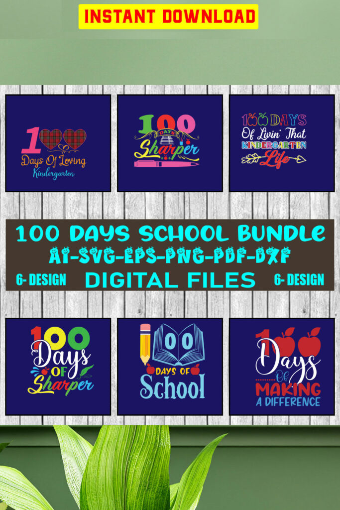 100 Days School T-shirt Design Bundle Vol-2 - MasterBundles