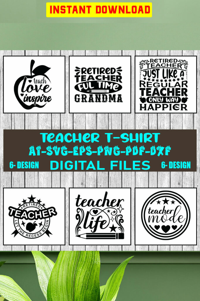 Teacher T-shirt Design Bundle Vol-9 - MasterBundles