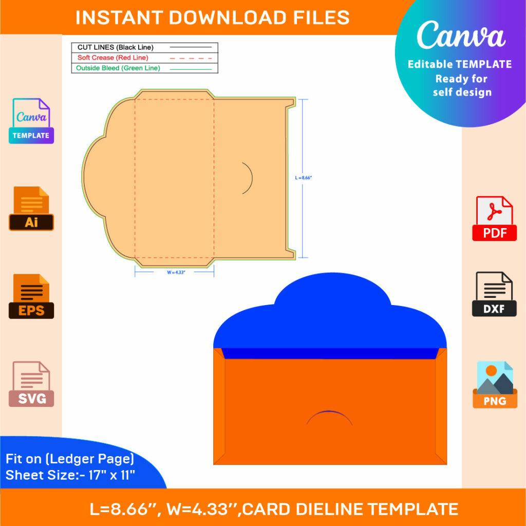 Seed Packet, Dieline Template, SVG, EPS, PDF,DXF, Ai, PNG, JPEG ...